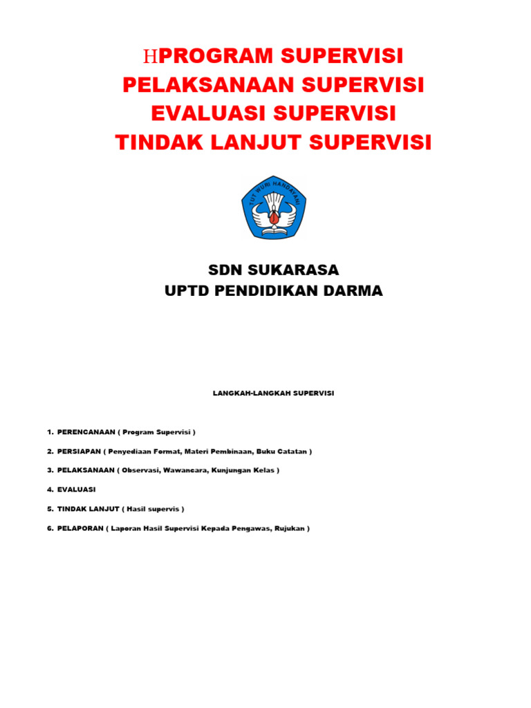 Supervisi SMP 2023 | PDF
