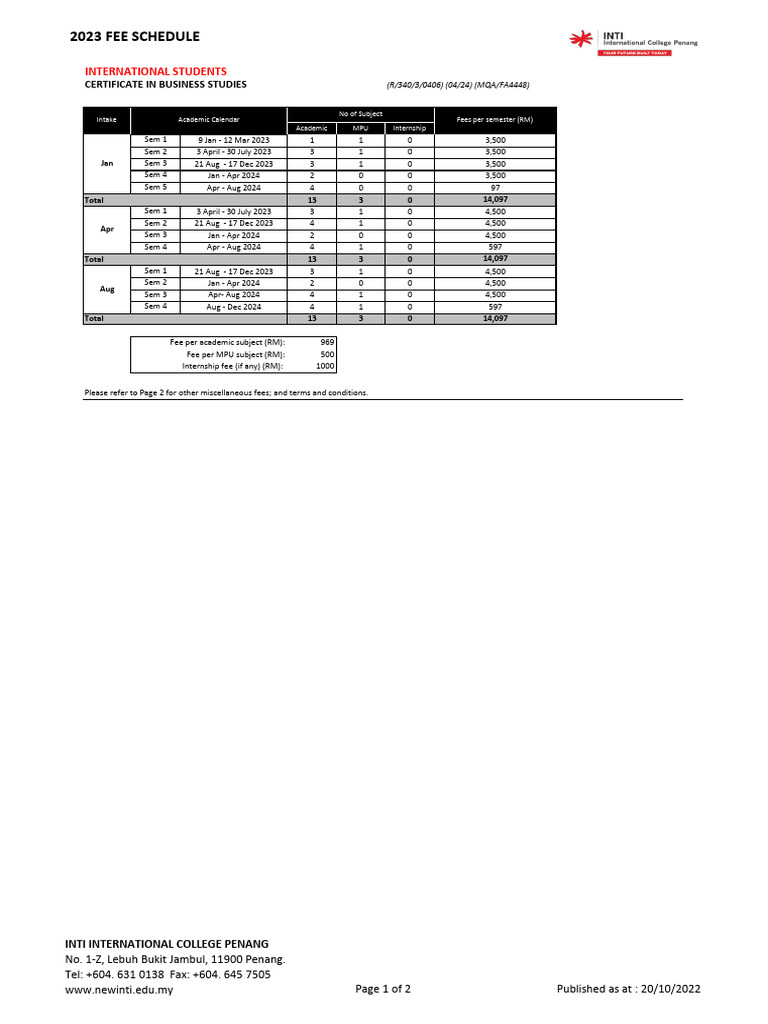 IICP - 2023fee - Int - Cert Business-Merged | PDF | Payments | Cheque