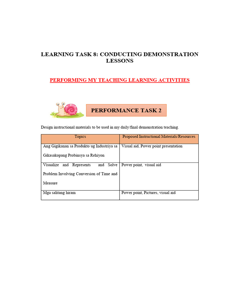 Week 5 LT 8 (ORGADA | PDF
