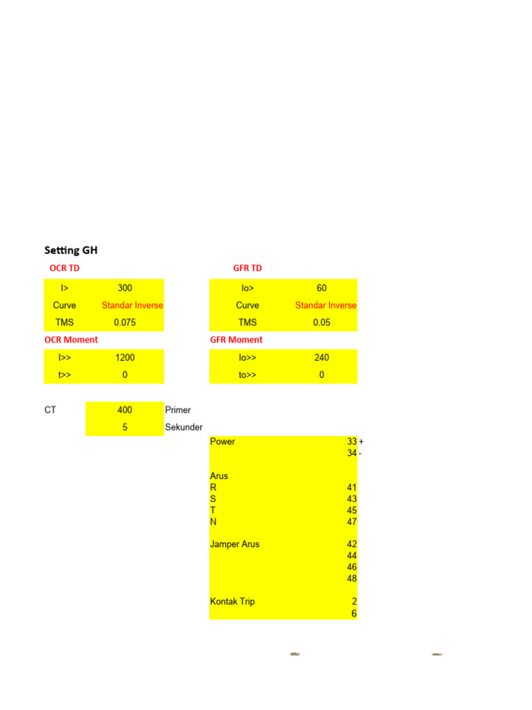 Setting Micom P122 GH REGU 1 | PDF | Relay | Classical Mechanics