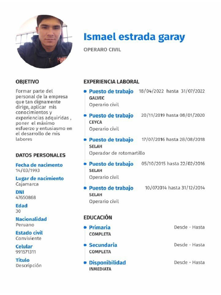 CV - Ismael Estrada Garay | PDF CV - Ismael Estrada Garay | PDF