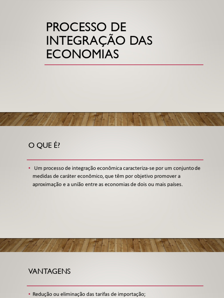 Integração Econômica | PDF | Economia | Mercado (economia)