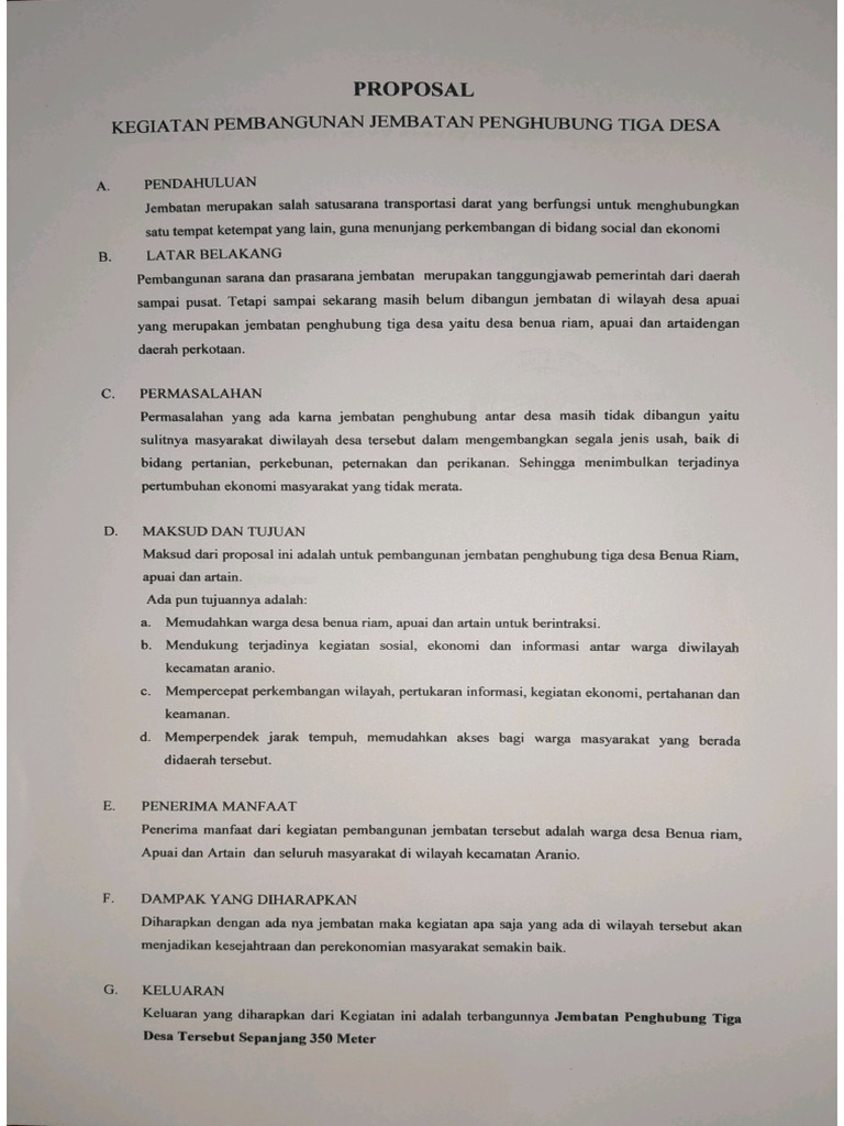 Proposal Jembatan | PDF