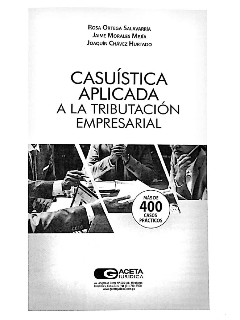 Casuistica Aplicada A La Tributacion Empresarial | PDF