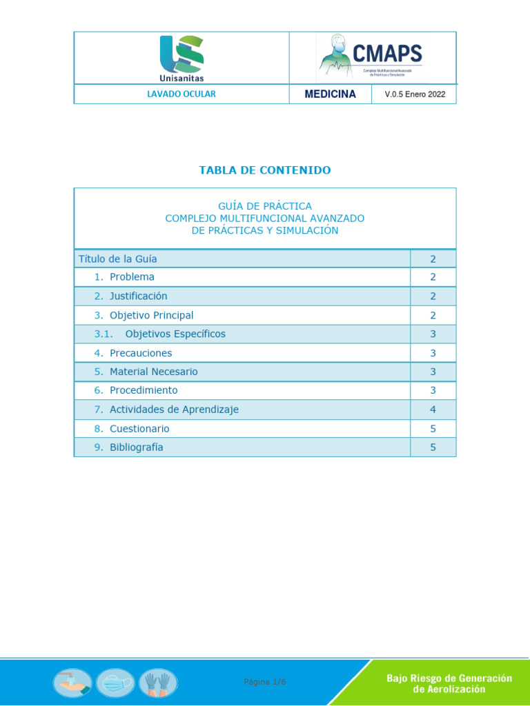 Procedimiento de Lavado Ocular en Urgencias | PDF | Agua | Oftalmología