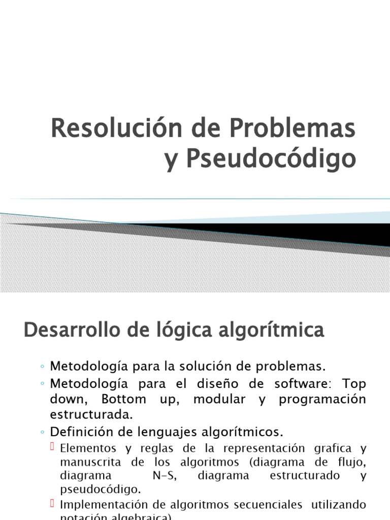 Clase 10 - Logica - Algoritmica | PDF | Algoritmos | Lenguaje de programación