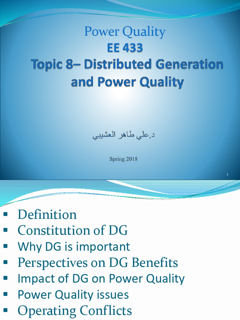 8 Distributed Generation Pdf Distributed Generation Electricity