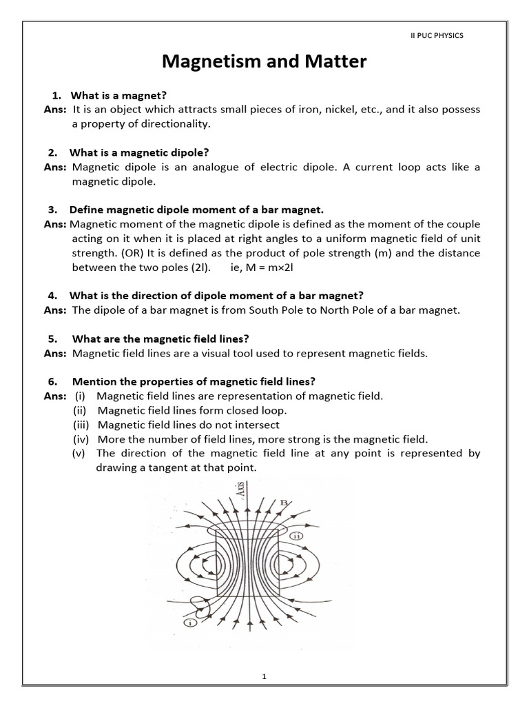 Magnetism and Matter | PDF | Ferromagnetism | Magnetic Field