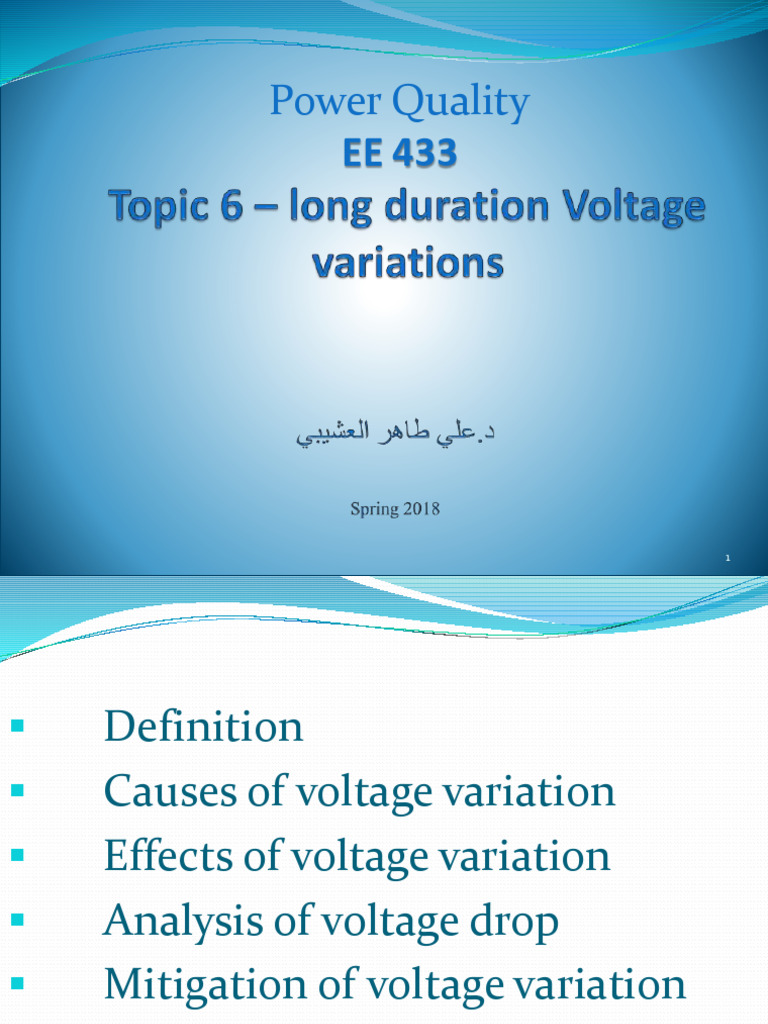 Voltage Variation Causes & Mitigation | PDF | Transformer | Capacitor