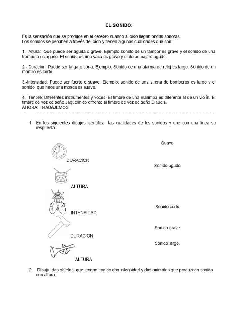 Clasificacion de Los Sonidos | PDF