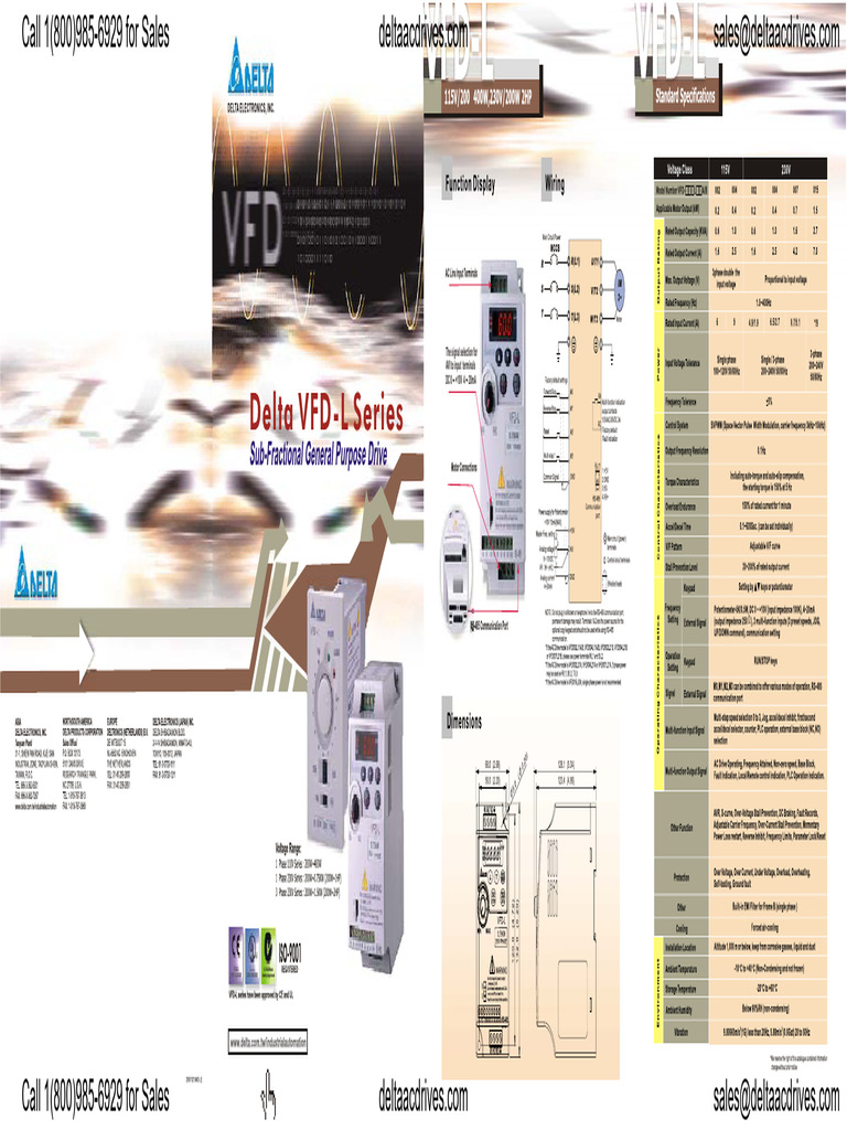 Delta VFD L Catalog | PDF