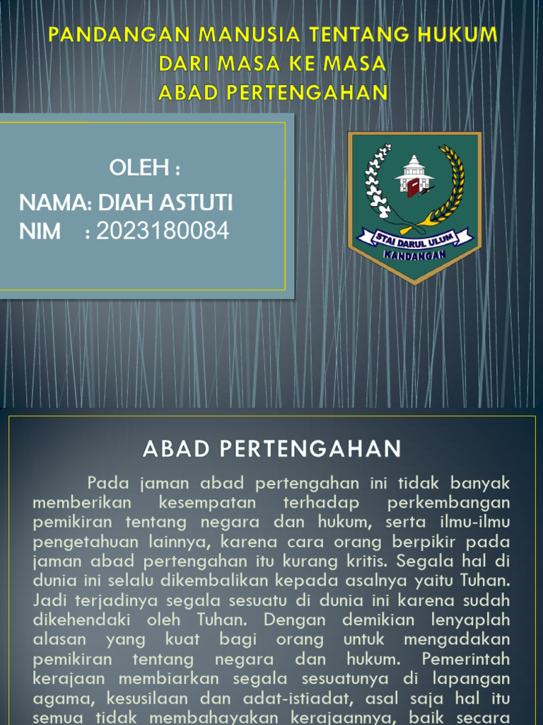 Abad Pertengahan - Diah Astuti | PDF