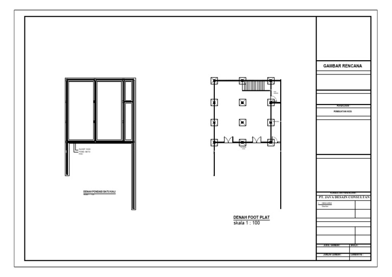 denah footplate | PDF
