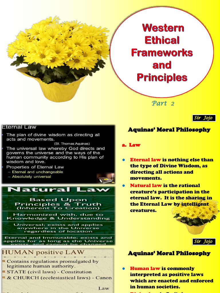 GEC-7-CHAPTER-4-Western-Ethical-Frameworks-and-Principles | PDF | Utilitarianism | Thomas Aquinas