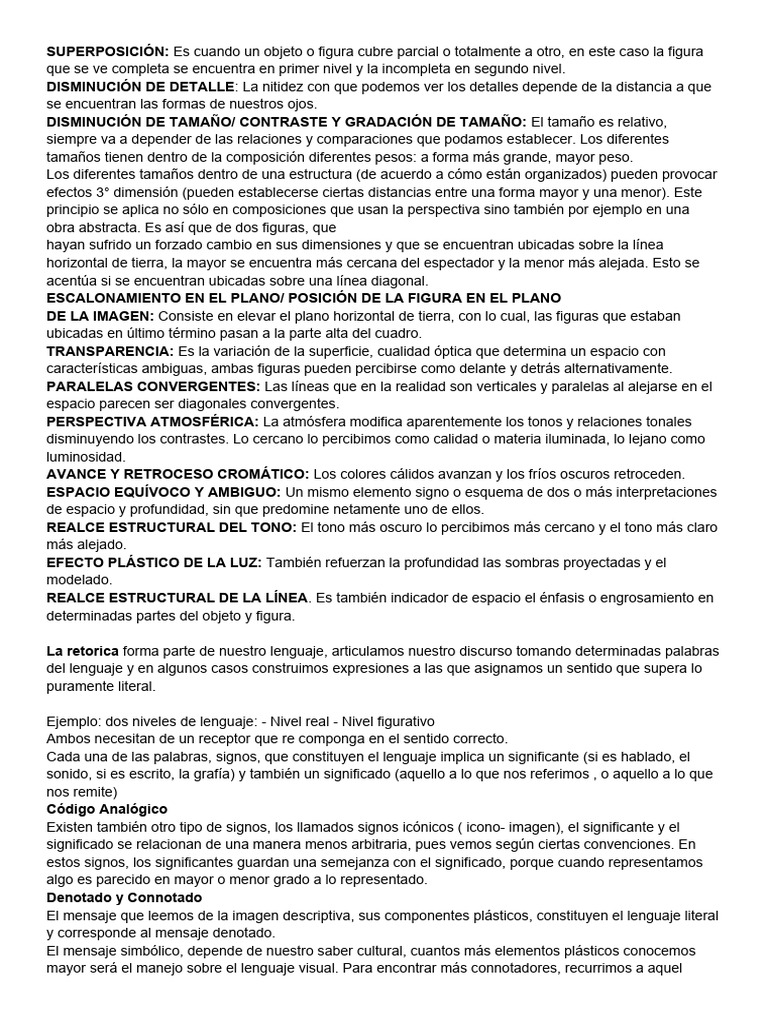 Resumen Lenguaje Visual Muñoz | PDF | Simetría | Perspectiva (Gráfica)