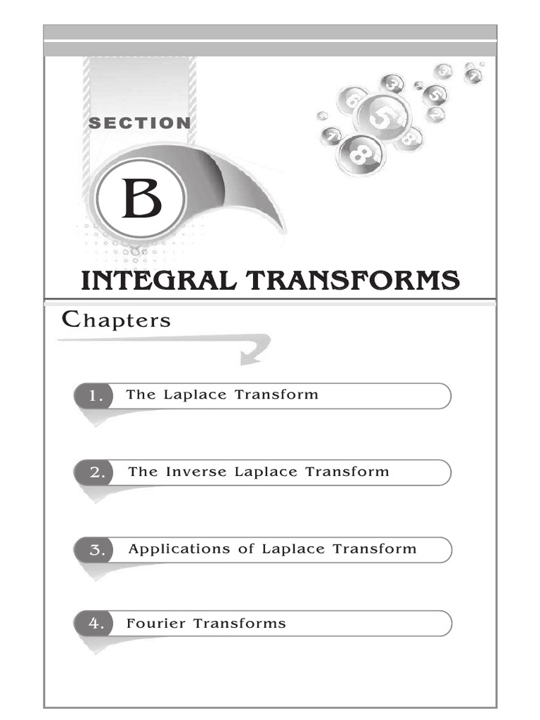 Differential Equations & Integral Transforms | PDF | Fourier Transform | Mathematical Analysis