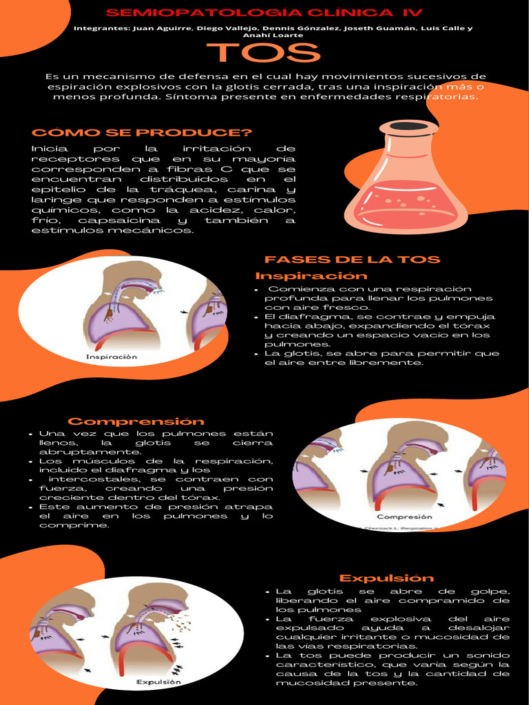 Infografía tos y disnea | PDF | Tos | Enfermedades y trastornos