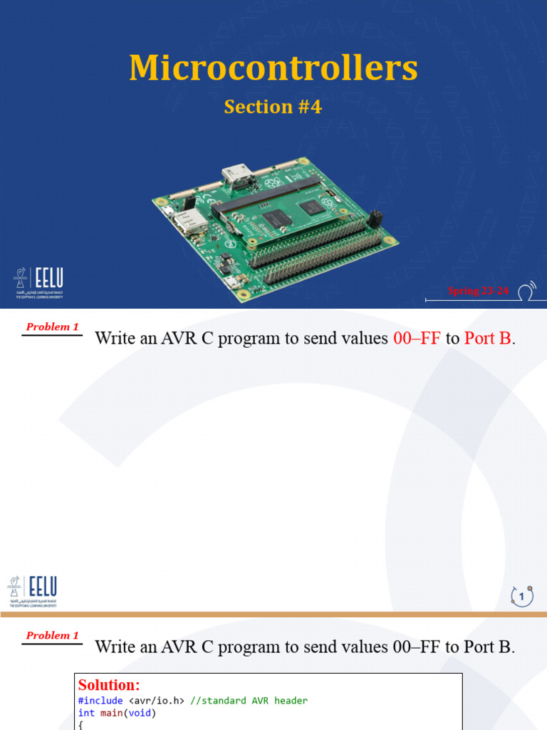 Microcontroller Section #4 (Autosaved) | Download Free PDF | Software Development | Computing