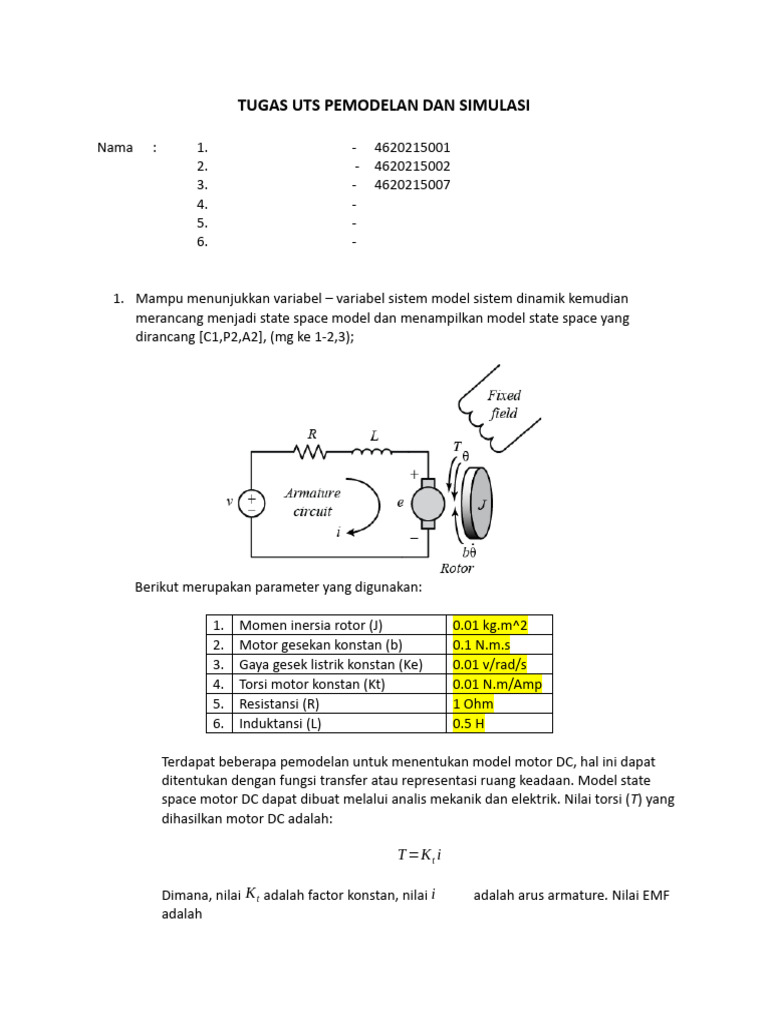 Tugas Uts Pemodelan Dan Simulasi | PDF