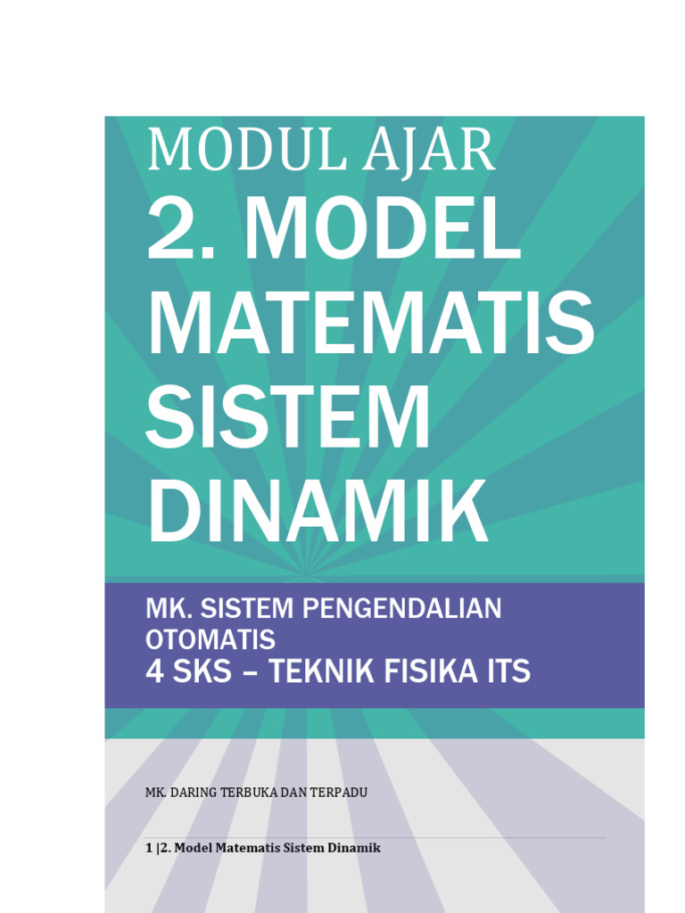 Model Matematis Sistem Dinamik Non-Linier | PDF | Metode & Bahan Ajar