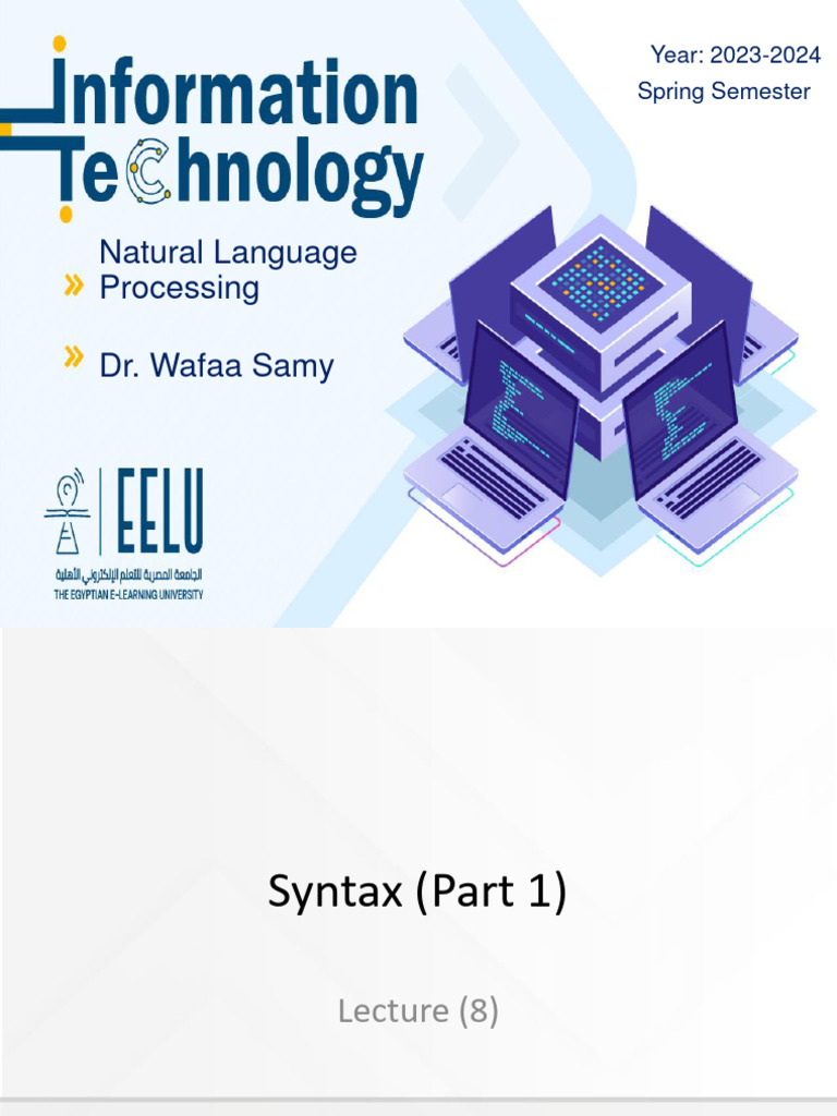 8-Syntax Part1 Merged | Download Free PDF | Parsing | Syntax