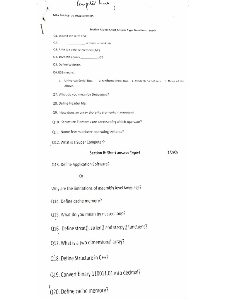 Computer Science Pdf