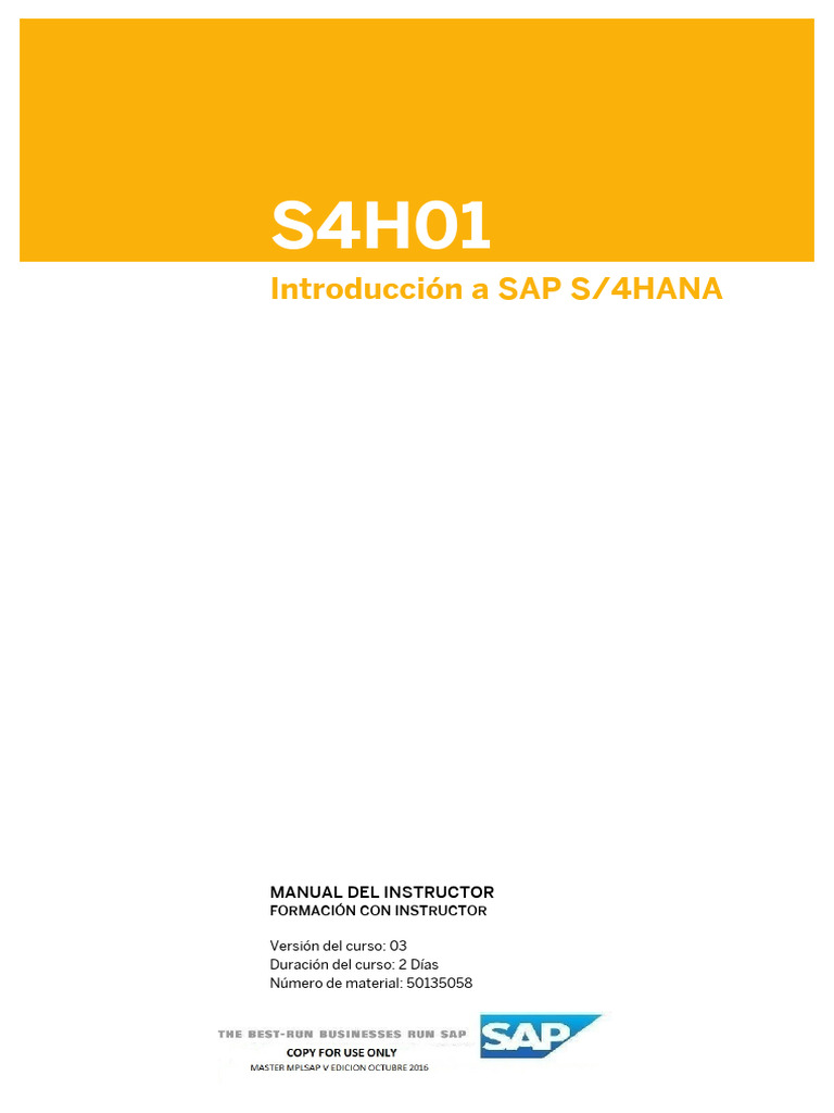 s4h01 Es Col03 Ilt FV Inst A4 | PDF | Computación en la nube | Software ...