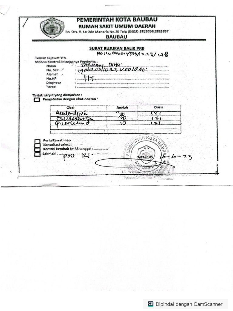 3.7.2.a Bukti Surat Rujukan Balik | PDF