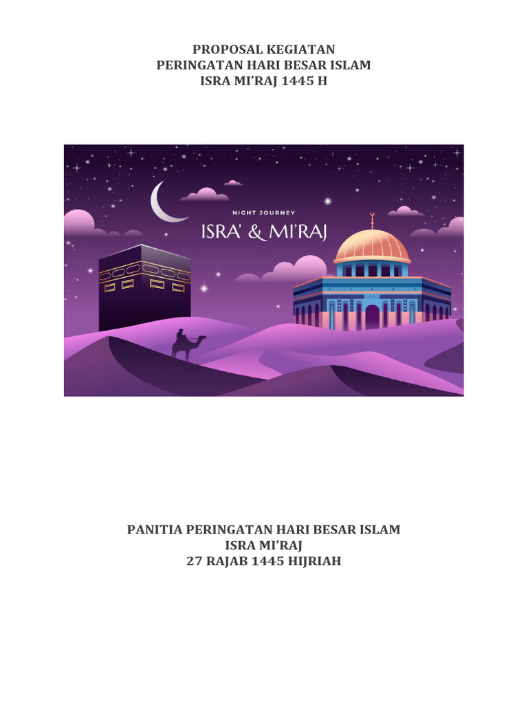 Proposal Peringatan Isra Nurul Huda | PDF
