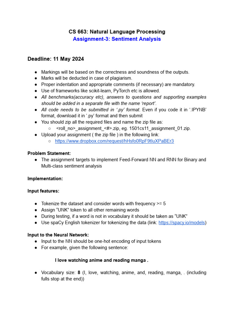CS663-2024-Executive NLP - Assignment Sentiment Analysis | PDF | Computational Neuroscience ...