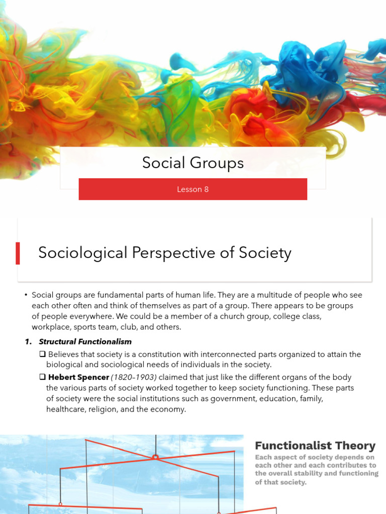 Lesson 8 Social Groups | PDF | Social Group | Society