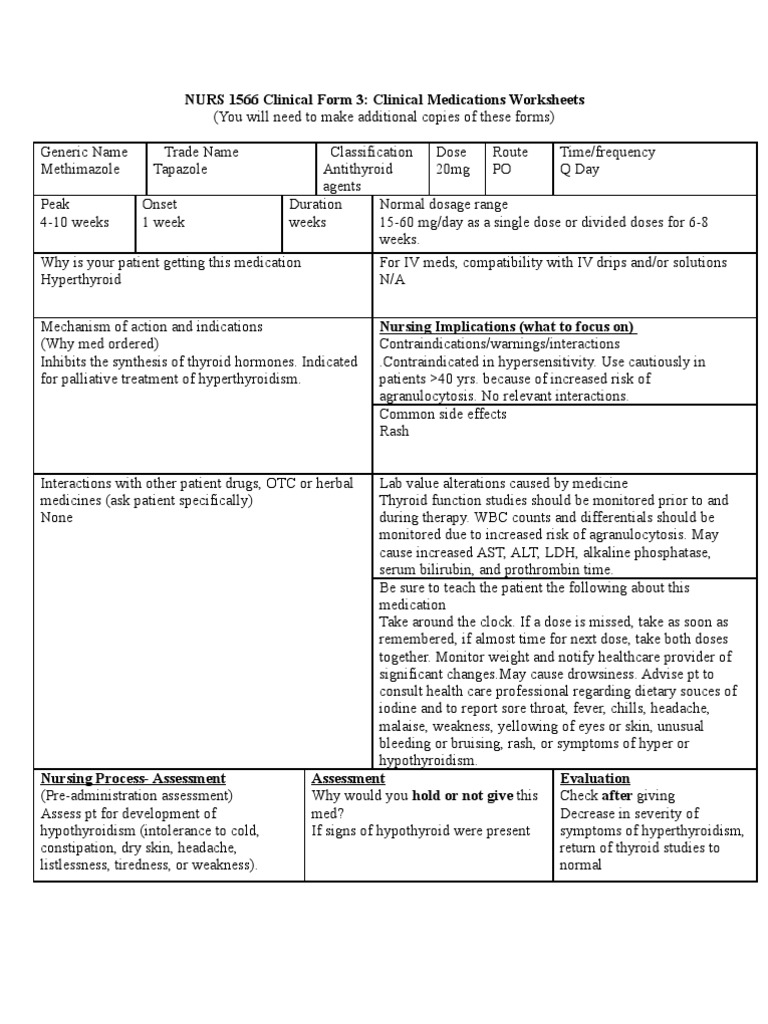 Tapazole (Methimazole) | PDF | Hyperthyroidism | Dose (Biochemistry)