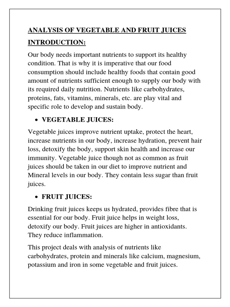 Che Project | PDF | Nutrients | Carbohydrates