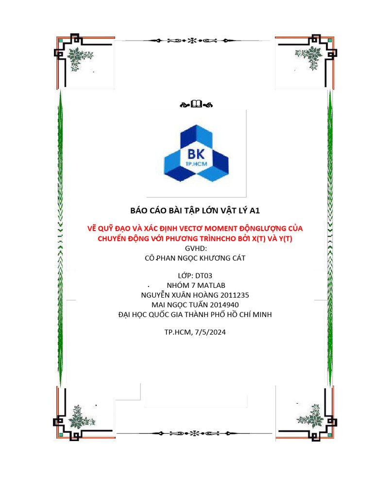 VL1-de7. Chính TH C | PDF