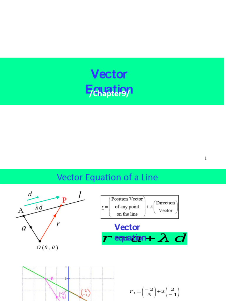Vector 1 | PDF | Line (Geometry) | Euclid