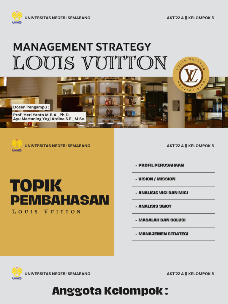 Strategi Manajemen Louis Vuitton | PDF