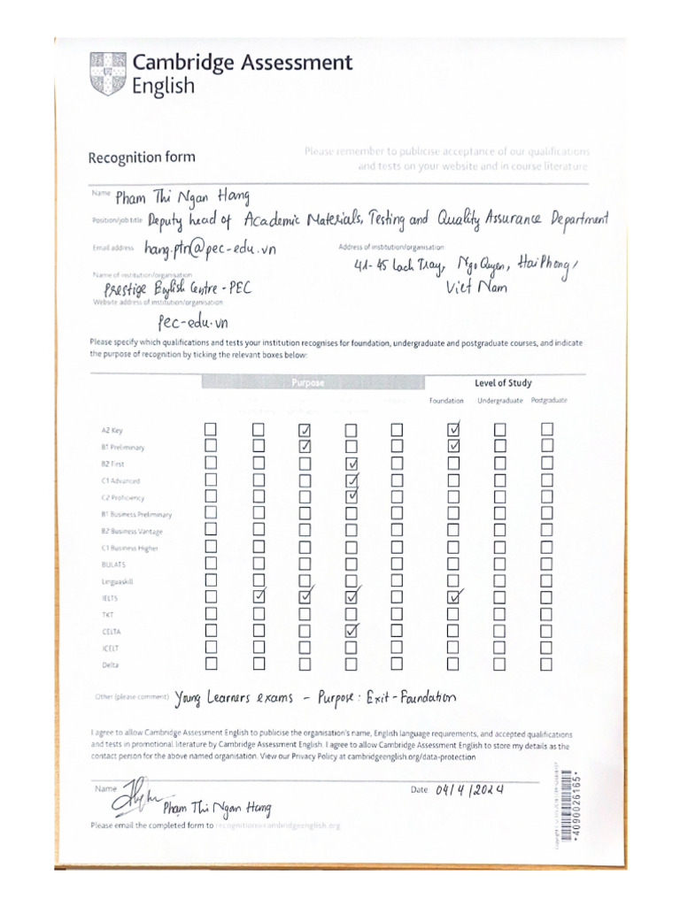 Cambridge Assessment | PDF