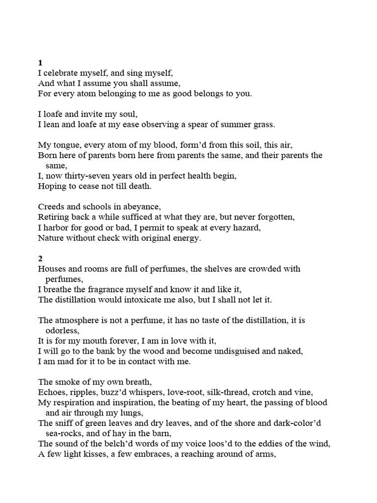 1 | PDF | Language Arts & Discipline | Poetry