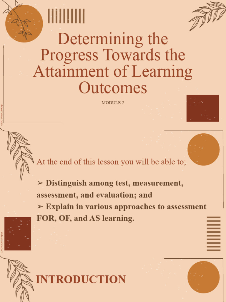 Progress in Learning Outcomes Assessment | PDF | Educational Assessment ...
