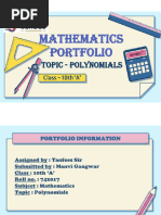 Class 10 Maths Chapter - 2 Polynomials Notes for Session 2024-2025 ...