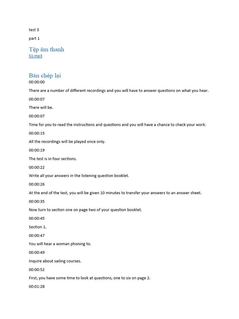 Test 3 Vol 5 Script Ielts | PDF | Nomad