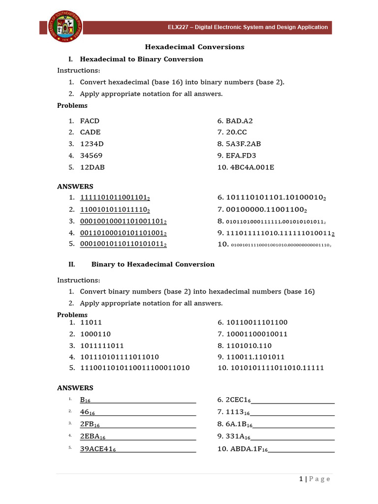 JUANIR, Nica Trisha I. (HEXADECIMAL) | PDF | Mathematics | Computing