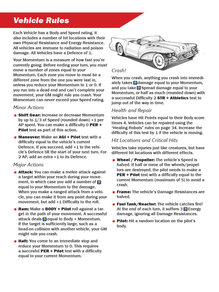 Fallout 2d20 Vehicle and Weather Rules | PDF | Winter Storm | Rain