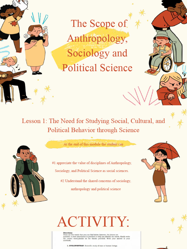 2-UCSPThe Scope of Anthropology, Sociology and Political Science | PDF ...