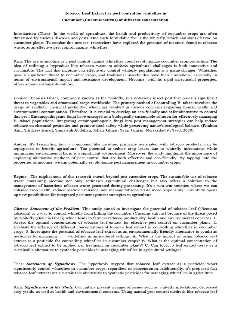 Research Script | PDF | Pesticide | Pest (Organism)