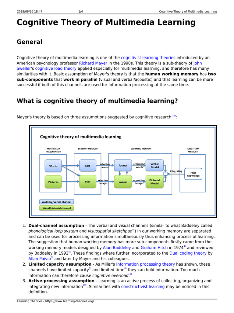 cognitive_theory_of_multimedia_learning | PDF | Psychological Concepts | Behavior Modification