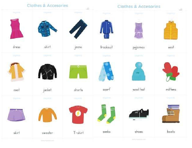 Clothes Worksheet | PDF