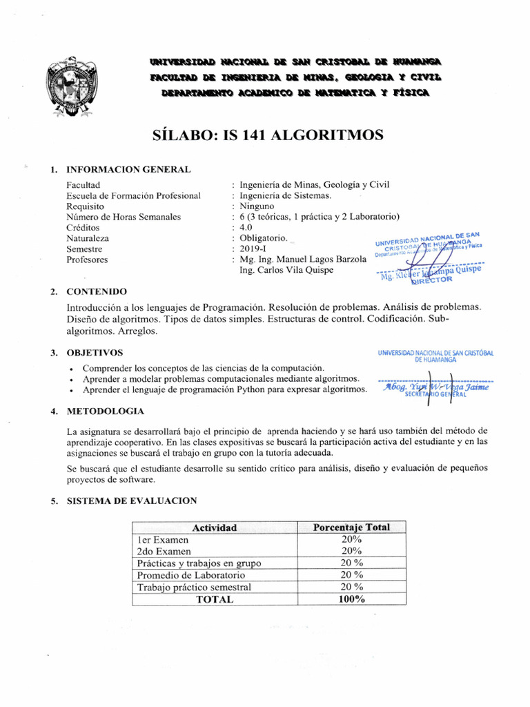 Algoritmos (Is-141) | PDF