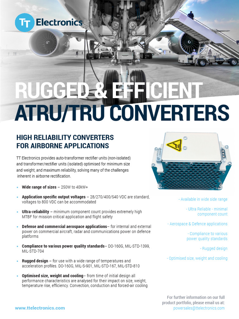 ATRU Datasheet | PDF | Rectifier | Electric Power