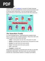 Family Relationship Names Explained | PDF | Stepfamily | Family